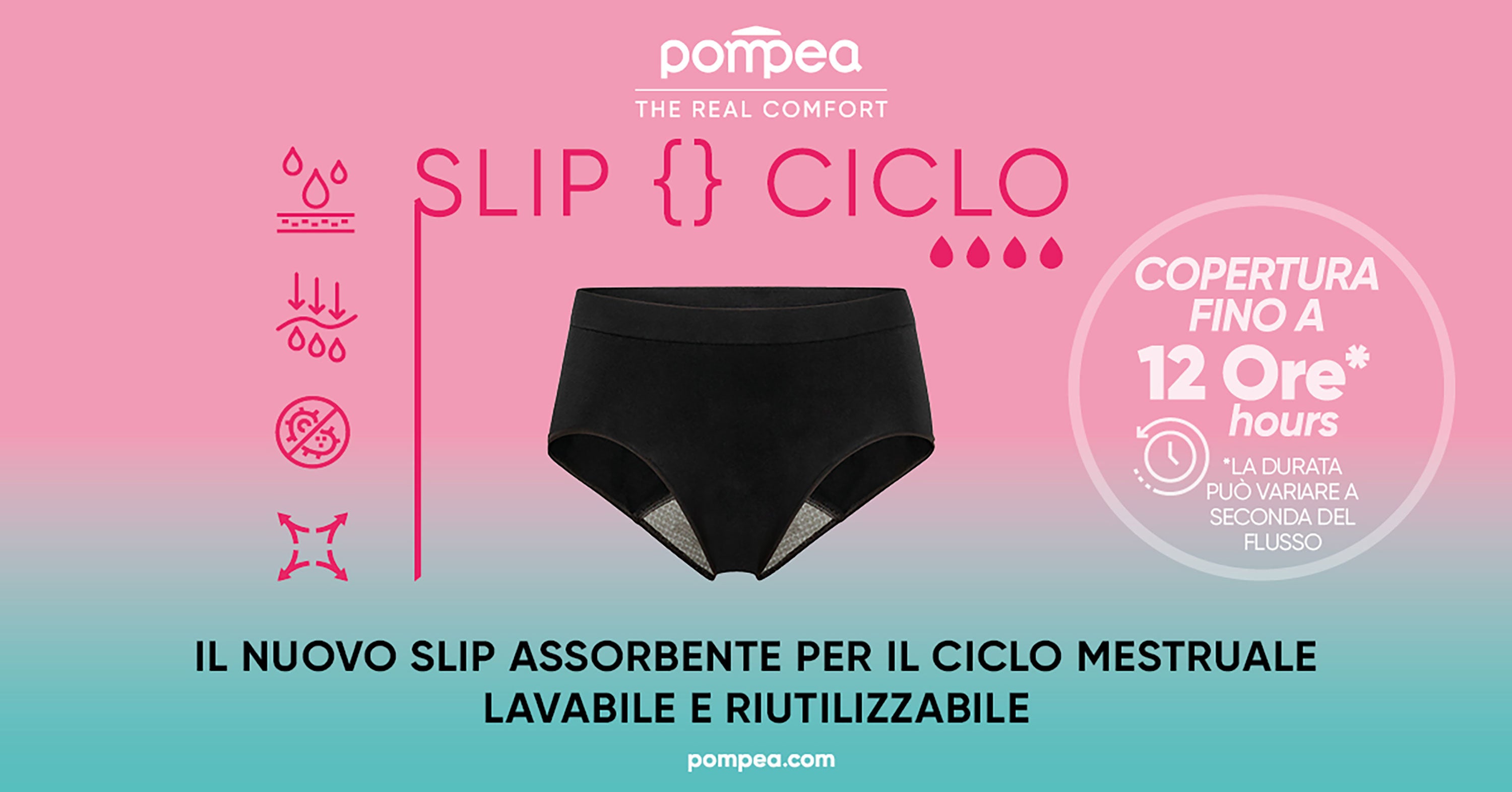 Slip da Ciclo | Slip Assorbenti| Pompea