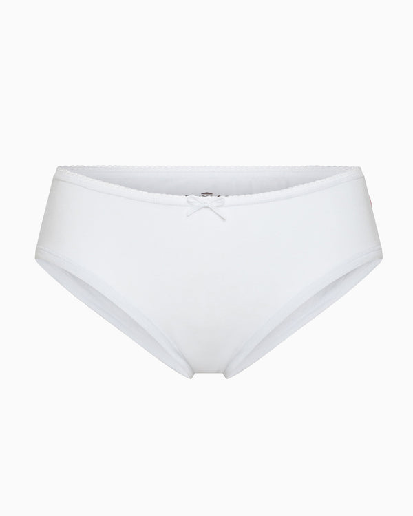 Slip bimba in cotone organico, color bianco | Calze Bambini | Pompea