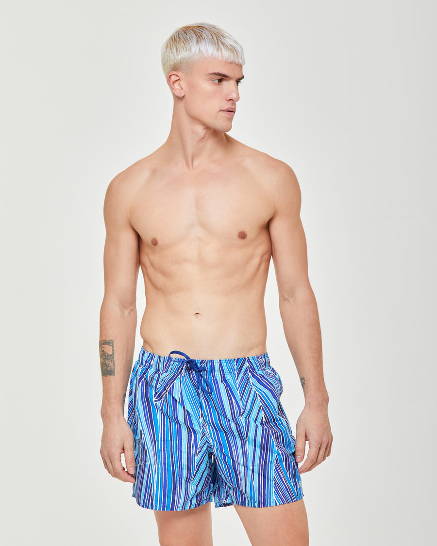 Costume Boxer Uomo Rodi con Fantasia Oceano | Pompea